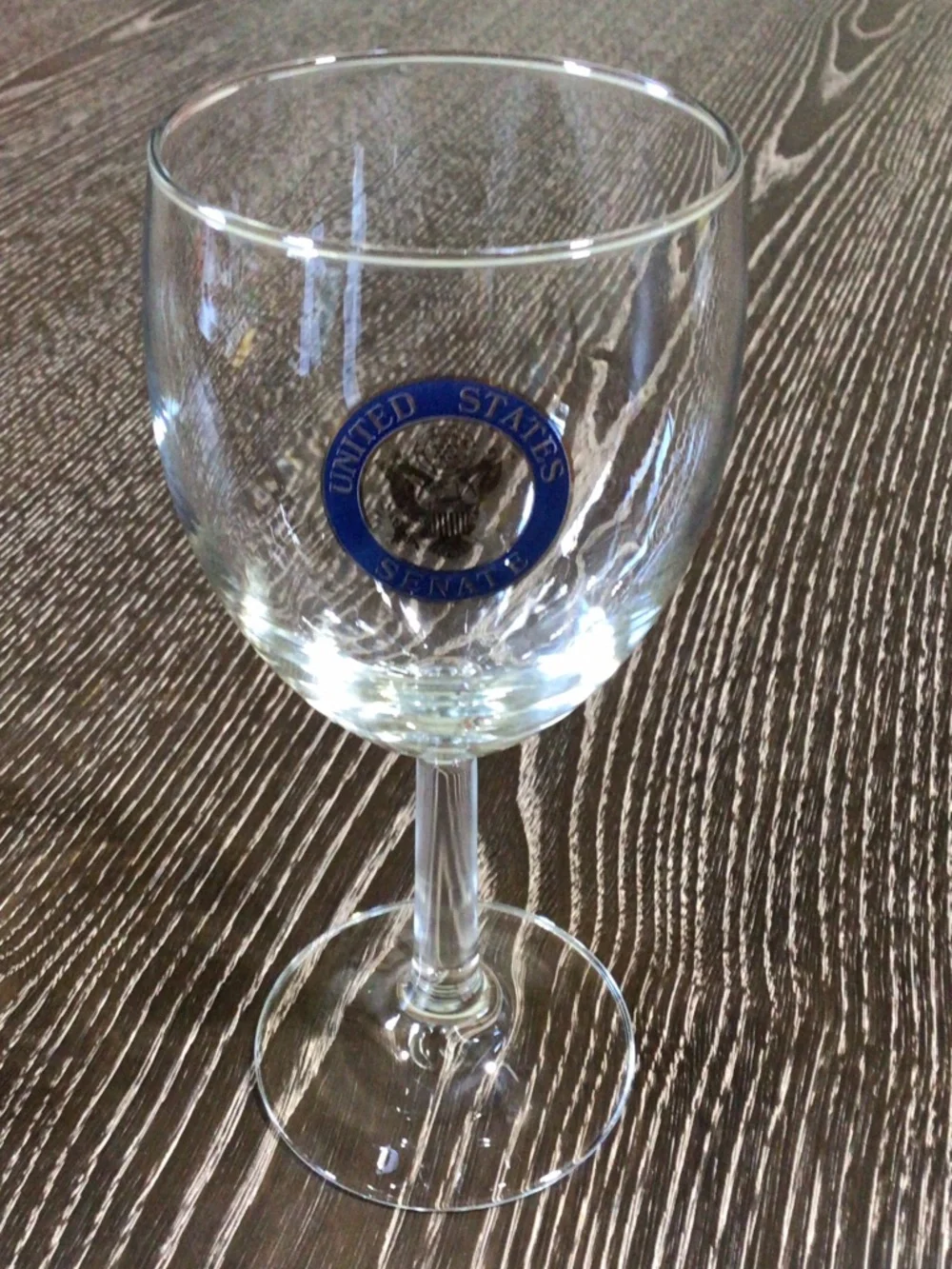 Dining | Vintage Collectible Us Senate Seal Wine Stem Glass | Poshmark